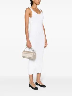 Chloé Logo-embroidered Linen Crossbody Bag