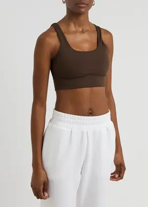 Varley Freesoft Cori Stretch-jersey Bra Top - Brown