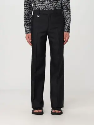 Burberry Tailored Wide Leg Trousers - Black
