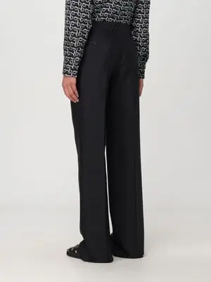 Burberry Tailored Wide Leg Trousers - Black