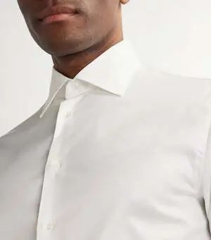 Giorgio Armani Cotton Poplin Shirt - White