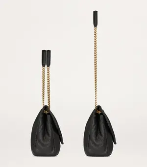 Saint Laurent Large Calypso Shoulder Bag - Black