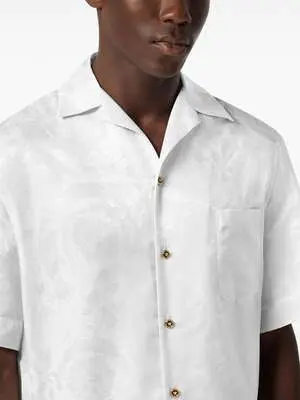 Versace Barocco Jacquard Shirt - White