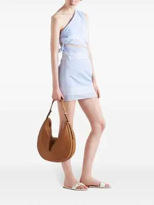 Prada Checked Cotton Minidress