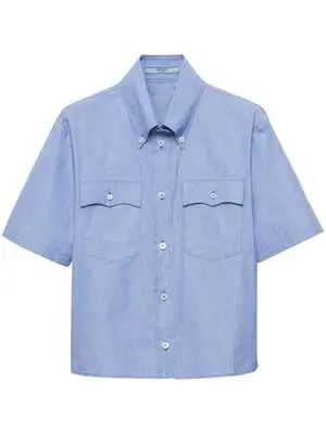 Prada Short-sleeve Cotton Shirt