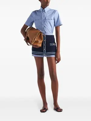 Prada Short-sleeve Cotton Shirt