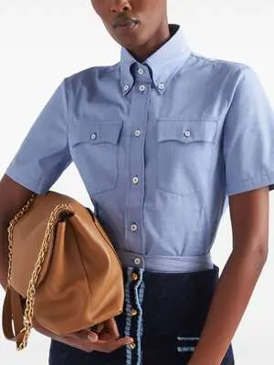 Prada Short-sleeve Cotton Shirt