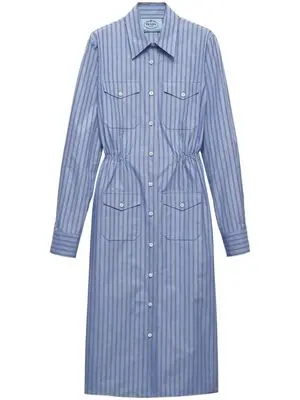 Prada Striped Shirt Dress