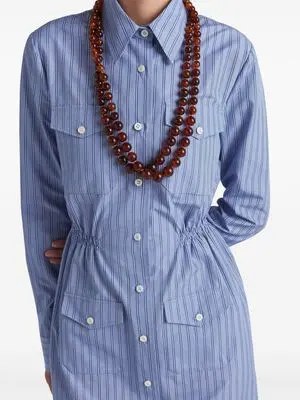 Prada Striped Shirt Dress
