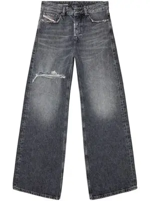 DIESEL® 1996 D-sire Low-rise Wide-leg Jeans - Grey