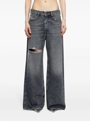 DIESEL® 1996 D-sire Low-rise Wide-leg Jeans - Grey