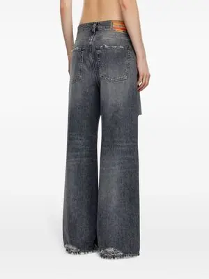 DIESEL® 1996 D-sire Low-rise Wide-leg Jeans - Grey