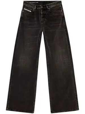 DIESEL® 1996 D-sire Low-rise Wide-leg Jeans - Black