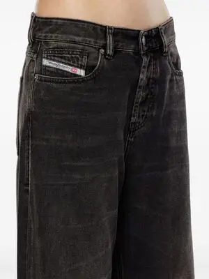 DIESEL® 1996 D-sire Low-rise Wide-leg Jeans - Black