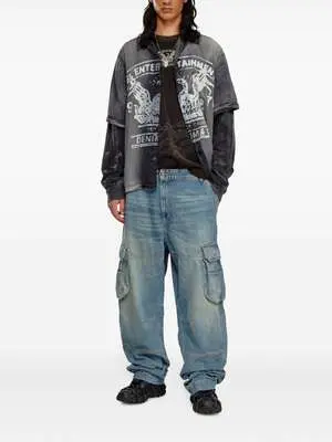 DIESEL® D-fish Straight-leg Cargo Jeans