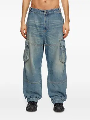 DIESEL® D-fish Straight-leg Cargo Jeans
