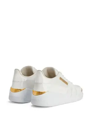 GIUSEPPE ZANOTTI Talon Panelled Leather Sneakers - White