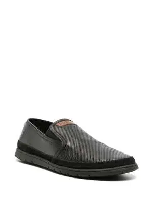 BUGATTI Crooner Perforated Leather Loafers