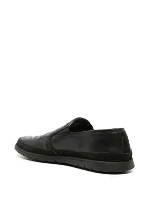 BUGATTI Crooner Perforated Leather Loafers