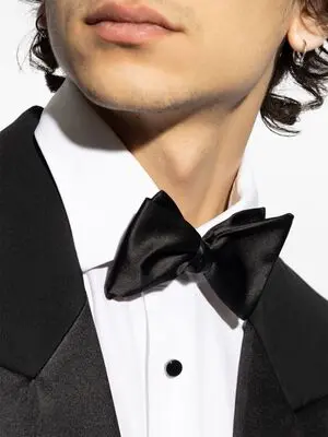 Giorgio Armani Adjustable-fit Silk Bow Tie - Black