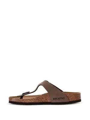 BIRKENSTOCK Gizeh Leather Sandals - Brown