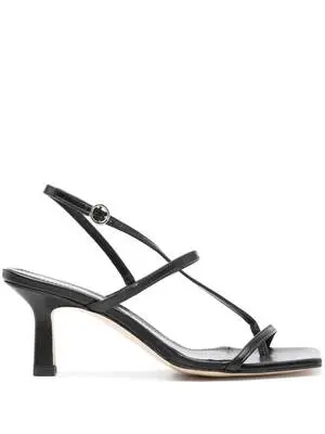 AeydĒ Elise 75mm Leather Sandals - Black