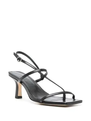 AeydĒ Elise 75mm Leather Sandals - Black