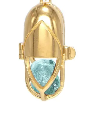 CAPSULE ELEVEN Aquamarine Pendant Necklace - Gold