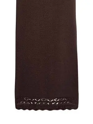 FRAME Sleeveless Knitted Maxi Dress - Brown