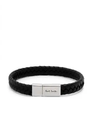 Paul Smith Braided Leather Bracelet