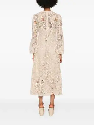 zimmermann waverly lace midi dress Zimmermann Waverly Lace Midi Dress - Neutrals
