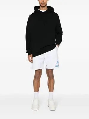 Amiri Rubberized Logo Cotton Shorts