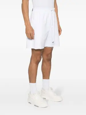 Amiri Rubberized Logo Cotton Shorts