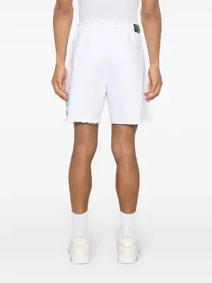 Amiri Rubberized Logo Cotton Shorts
