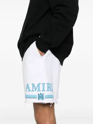 Amiri Rubberized Logo Cotton Shorts