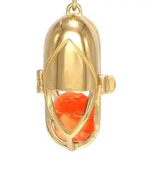 CAPSULE ELEVEN Carnelian Pendant Necklace - Gold