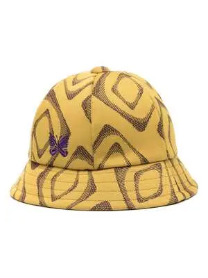 Needles Abstract-print Bucket Hat - Yellow
