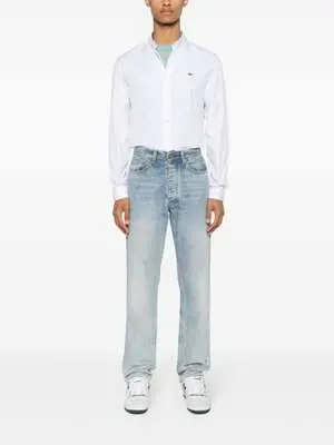 Lacoste Logo-patch Cotton Shirt - White