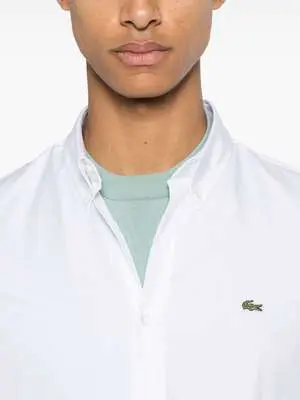 Lacoste Logo-patch Cotton Shirt - White