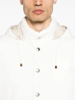 Brunello Cucinelli Detachable-hood Quilted Gilet