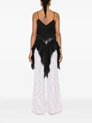 Pinko Fringed Draped Top