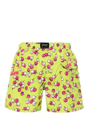 Palm Angels Cherry-print Swimming Shorts
