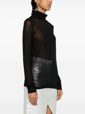 Helmut Lang Sheer Long-sleeve Top