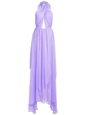 Retrofete Ina Halterneck Silk Dress