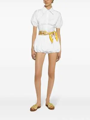 Dolce & Gabbana Short Puff-sleeves Shirt