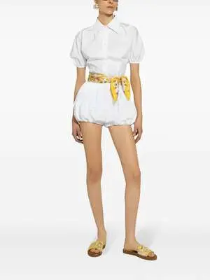 Dolce & Gabbana Short Puff-sleeves Shirt