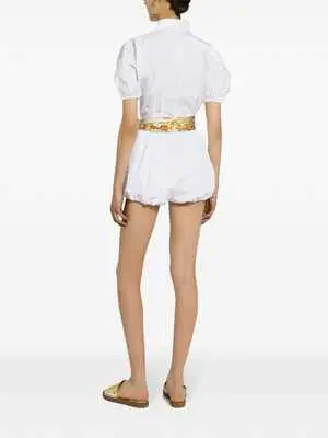 Dolce & Gabbana Short Puff-sleeves Shirt