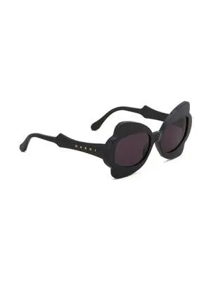 Marni Oversized Frame Sunglasses - Black