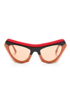 Marni Devil's Pool Cat-eye Frame Sunglasses - Orange