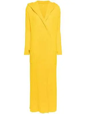 TEDDY CASHMERE Chunky-knit Cardigan - Yellow